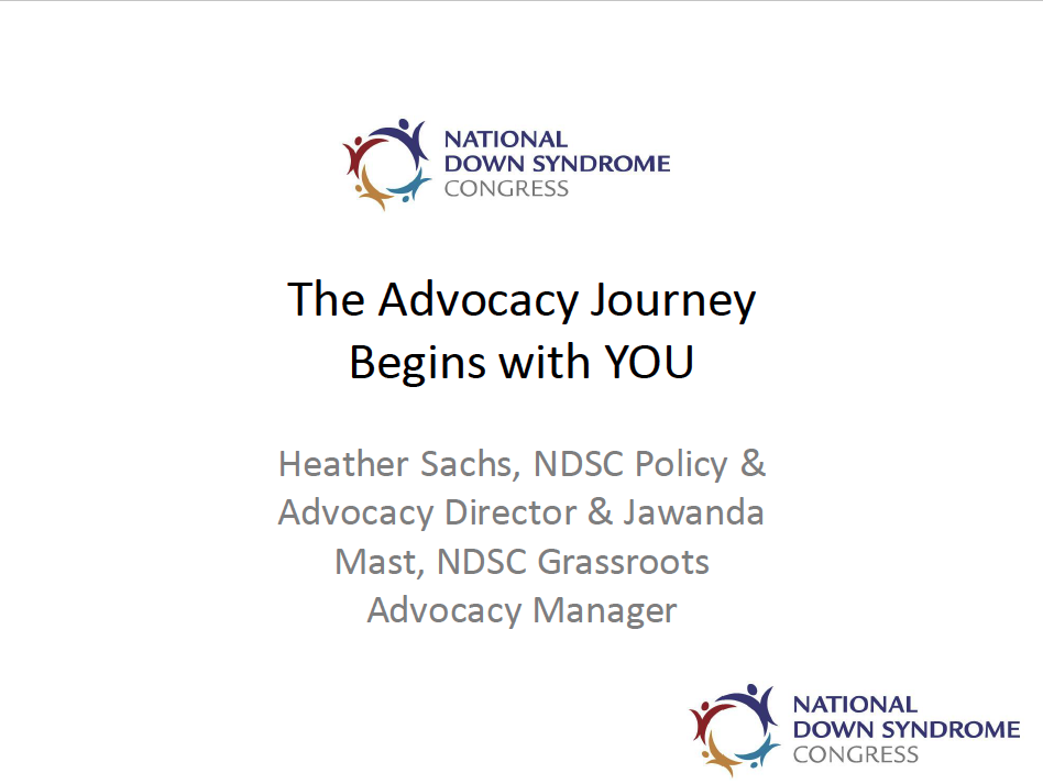 Advocacy Trainings National Down Syndrome Congress