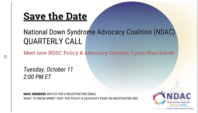 Policy And Advocacy Newsline ~ September 2022 National Down Syndrome
